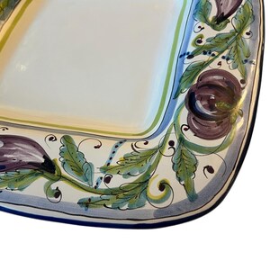 Vintage Italian Art Pottery Platter~ Large Hand Painted Darna Perugia ...