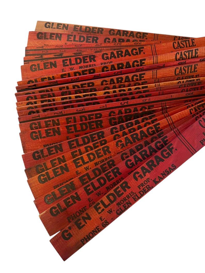 Antique Ford Model A Wooden Gas Gauge, Glen Elder Garage Advertising - Etsy