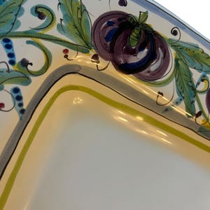 Vintage Italian Art Pottery Platter~ Large Hand Painted Darna Perugia ...