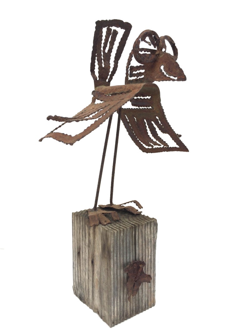 Mid Century Brutalist Sculpture~ Goofus Bird Metal Sculpture ~abstract ...