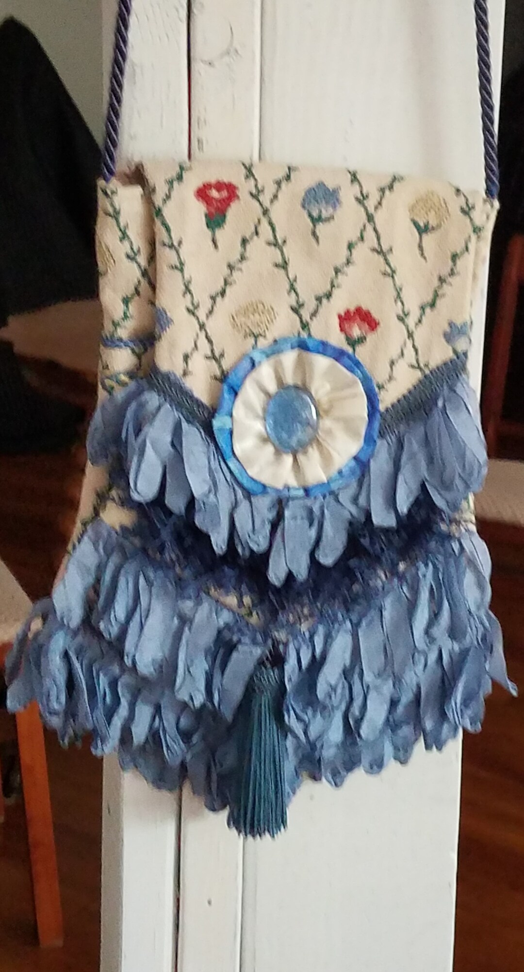 Victorian Revival Hand Crafted Shoulder or Cross Over Bag Hobo One of ...