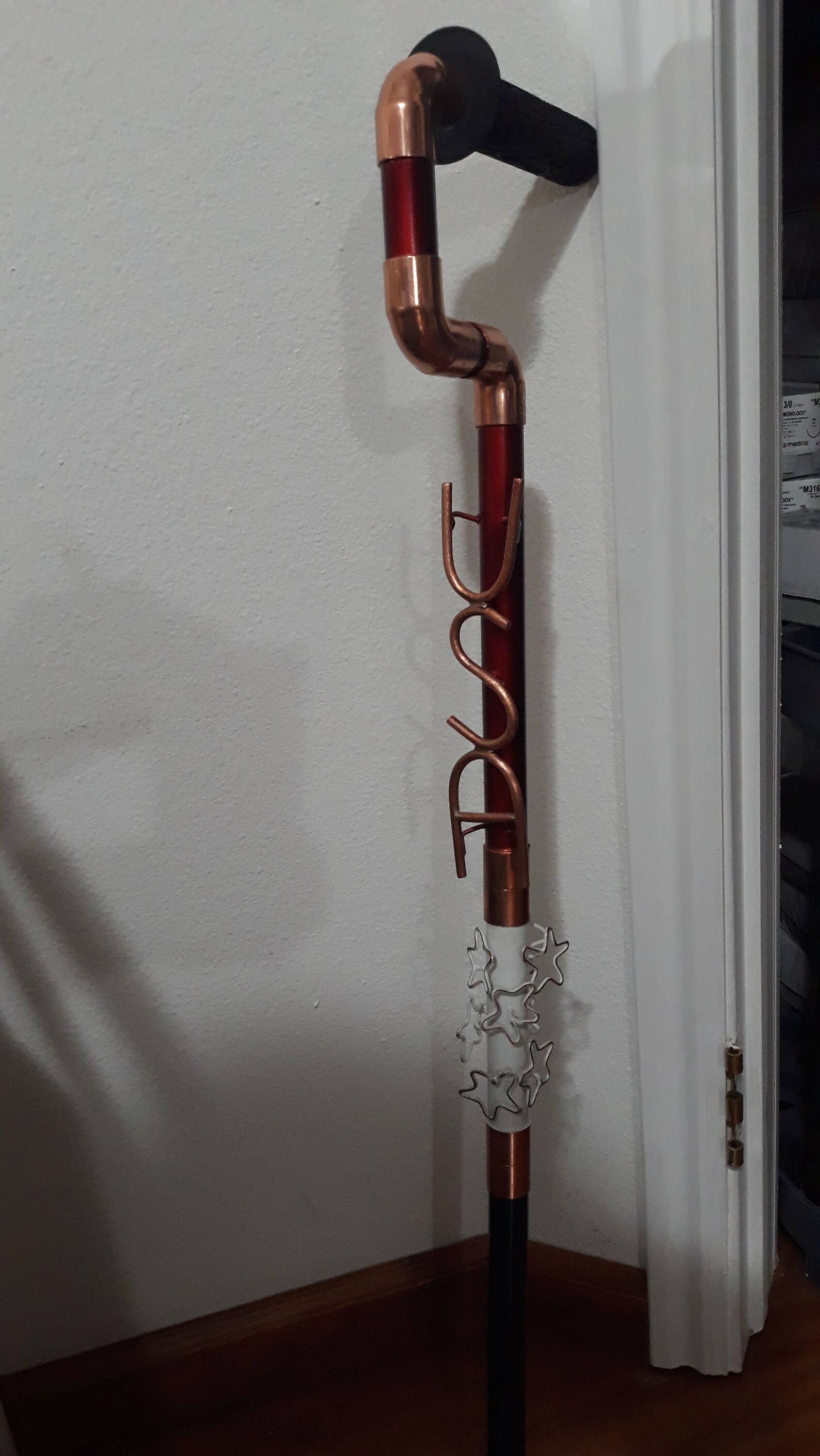 Patriotic Walking Cane Hand Made From Copper 34 Lg. - Etsy