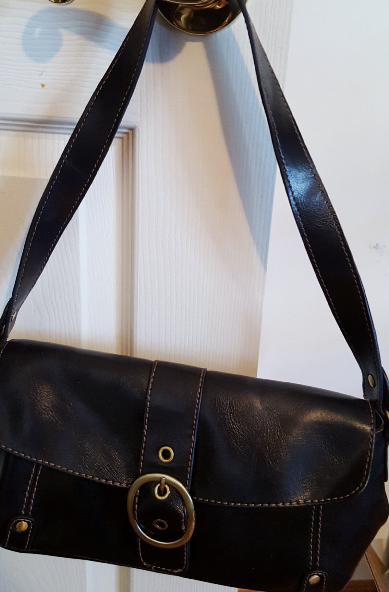 RELIC Handbag Designed by Fossil in Wonderfully Black Leather Practical ...