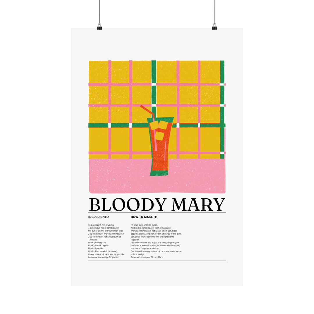 Bloody Mary Matte Poster - Etsy