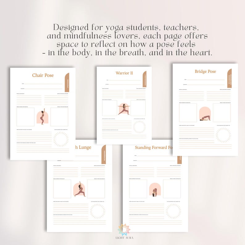 Yoga Pose Tracker – 57 Printable Asana Worksheets | Yoga Teacher ...