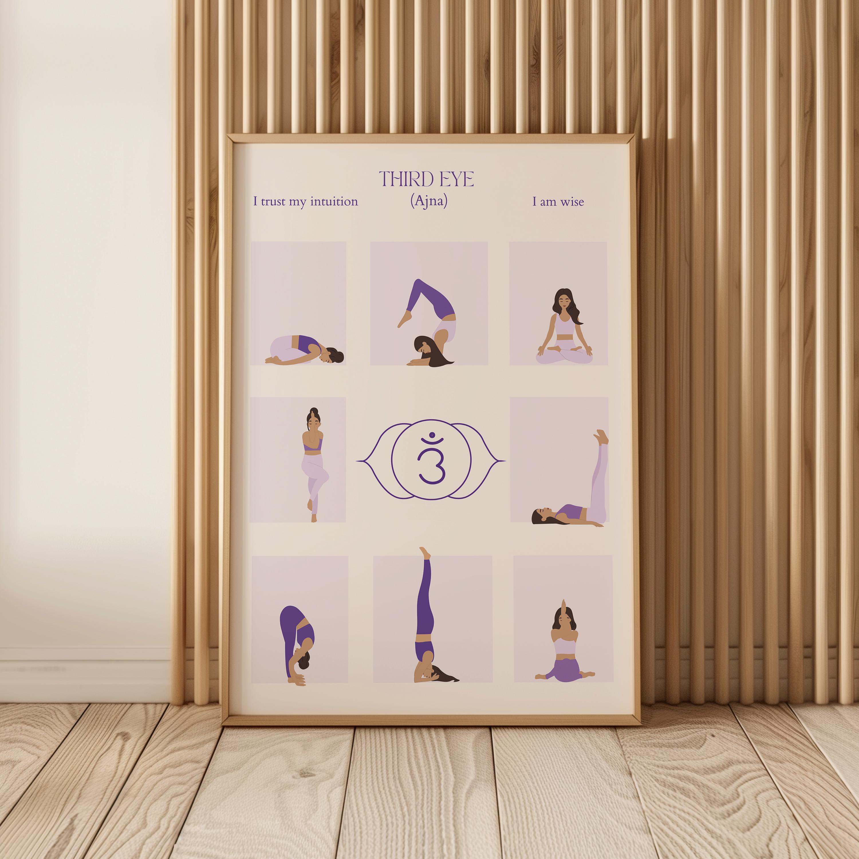 7 Chakra Yoga Posters – Printable Yoga Poses for Each Chakra | Chakra ...