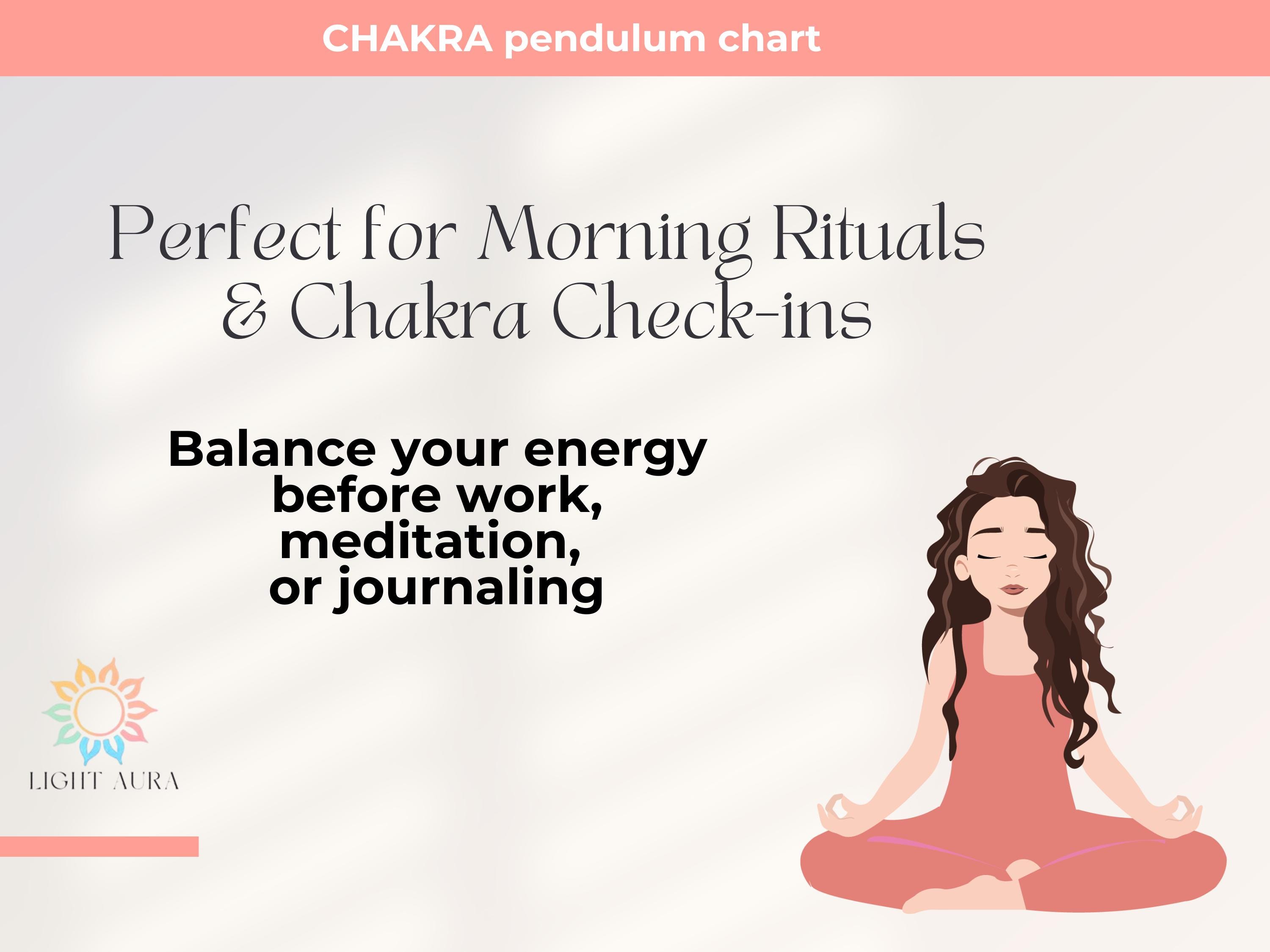 Chakra Pendulum Chart Printable • Energy Healing Tool • Digital ...