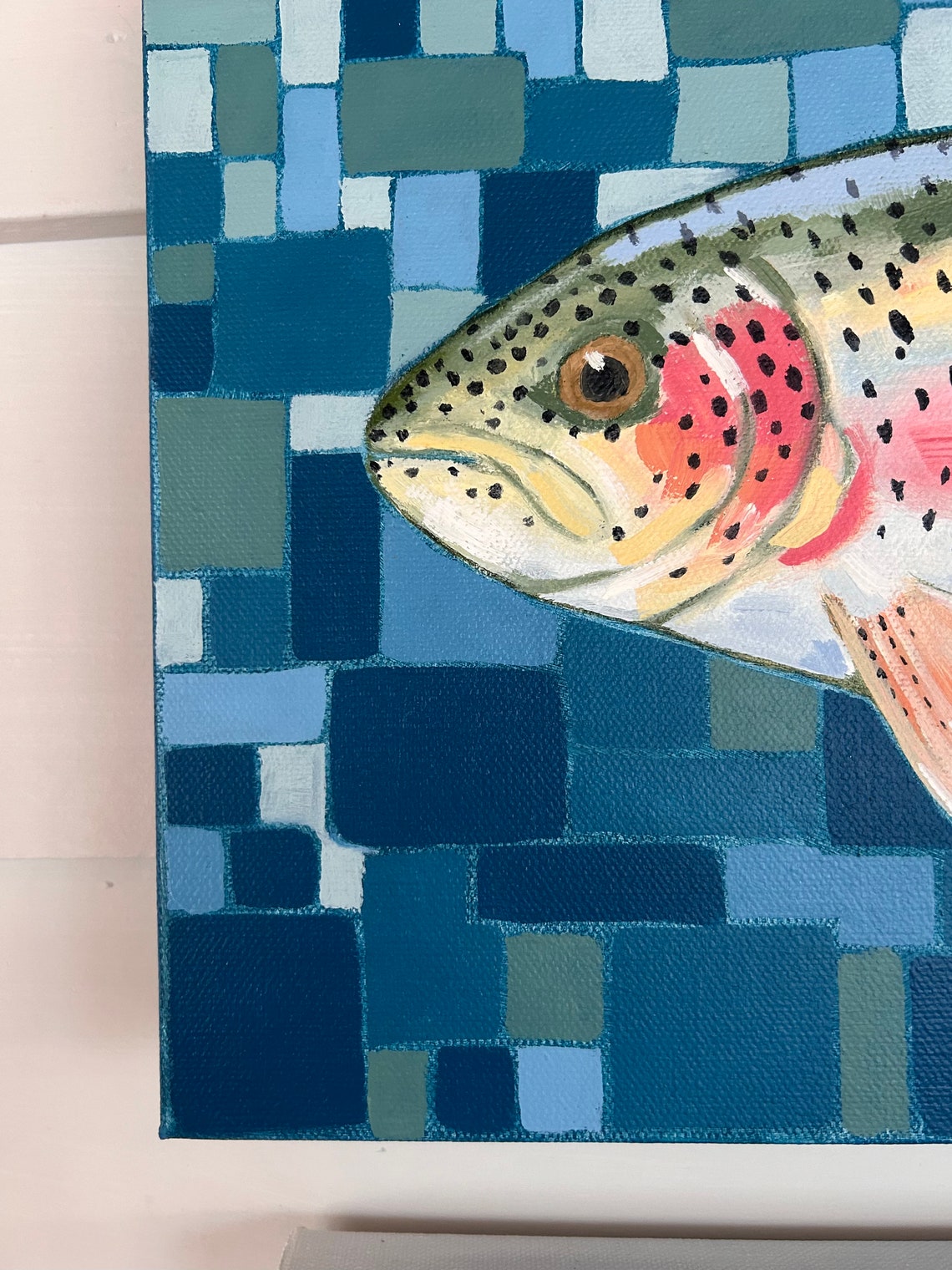 Rainbow Fish - Original Oil Painting, Animal Art, Fun Art for Your Home ...