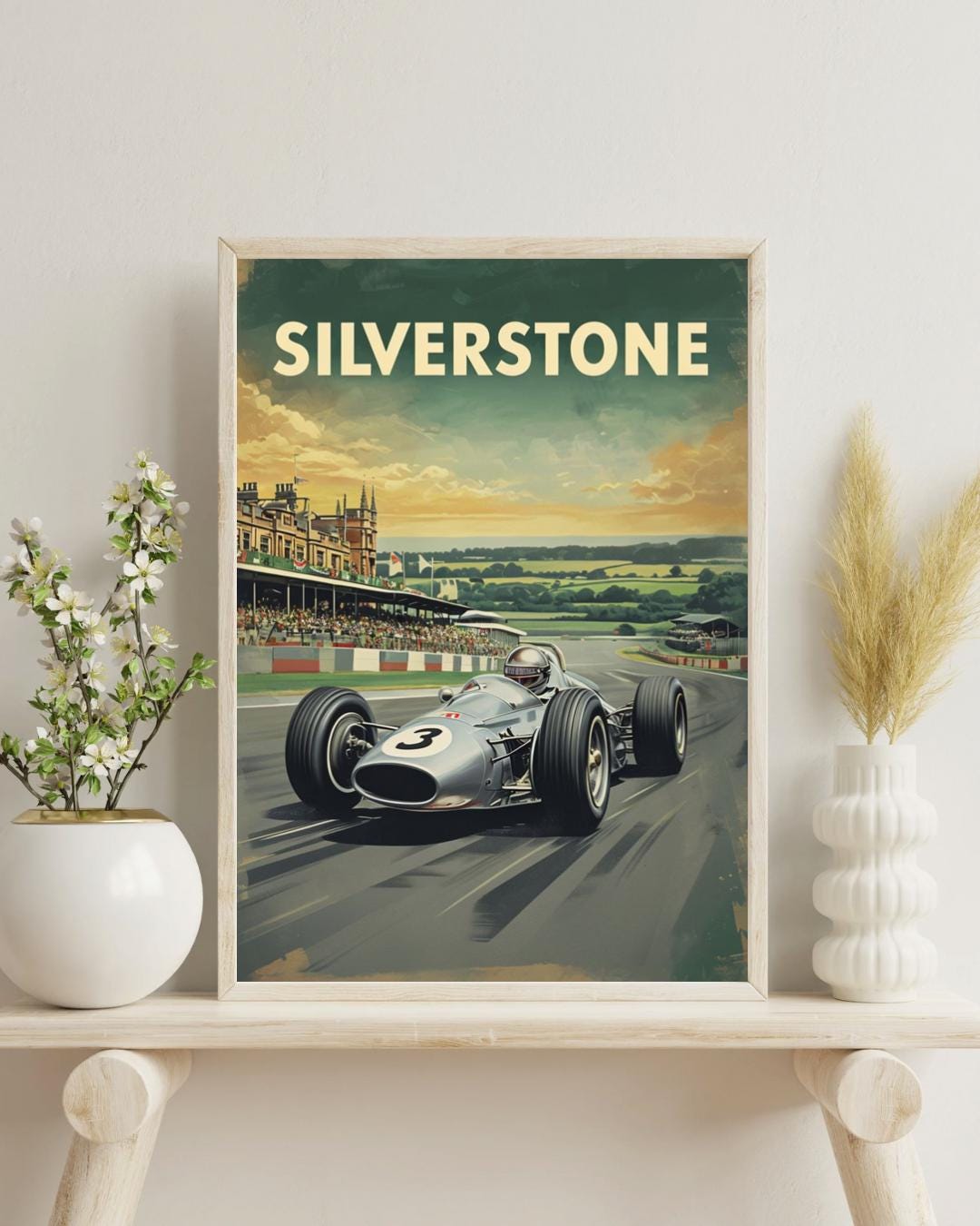 Silverstone Circuit F1 Digital Print – Mercedes & Formula One Wall Art ...