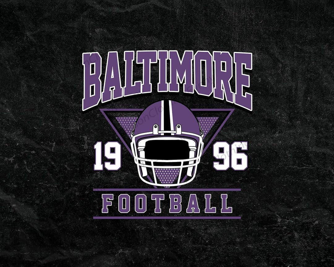 Baltimore Football Png, Baltimore Vintage Football Png, Baltimore ...