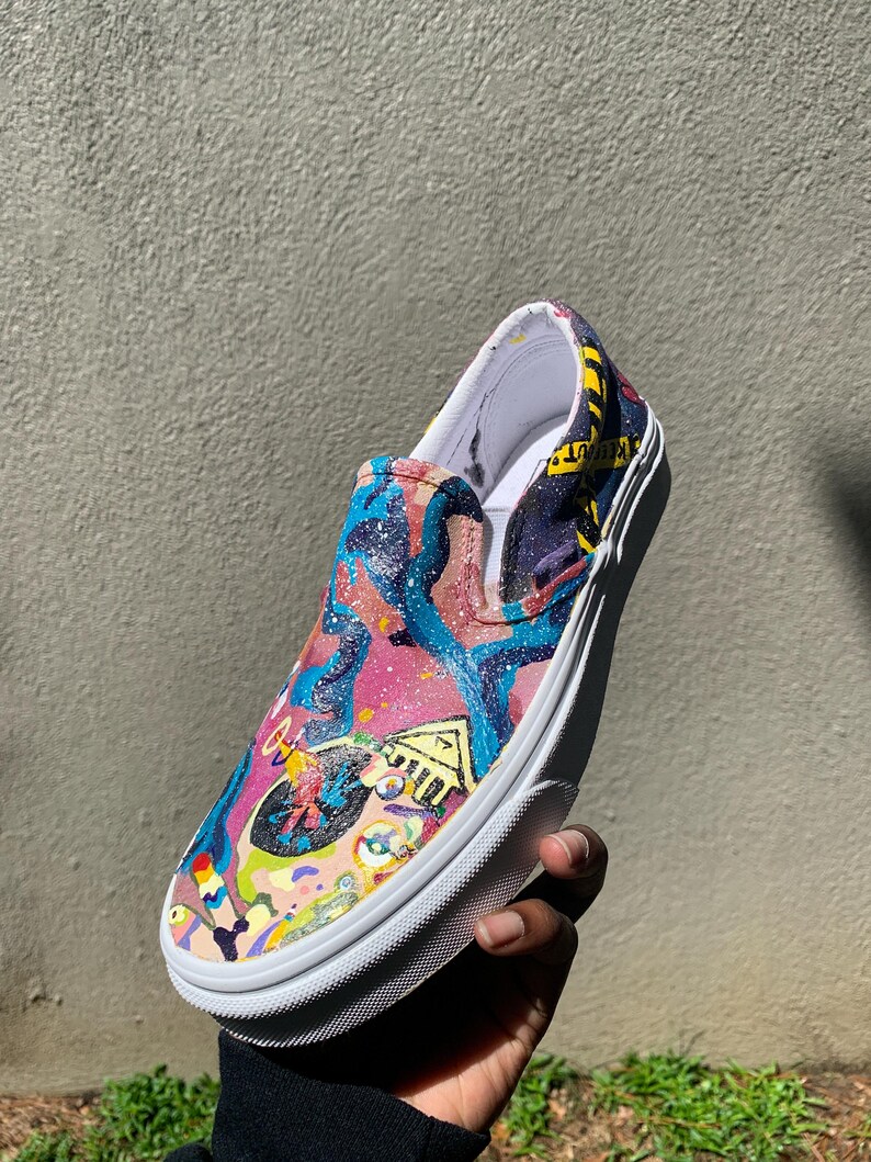 Custom Graduation Kanye West Vans - Etsy