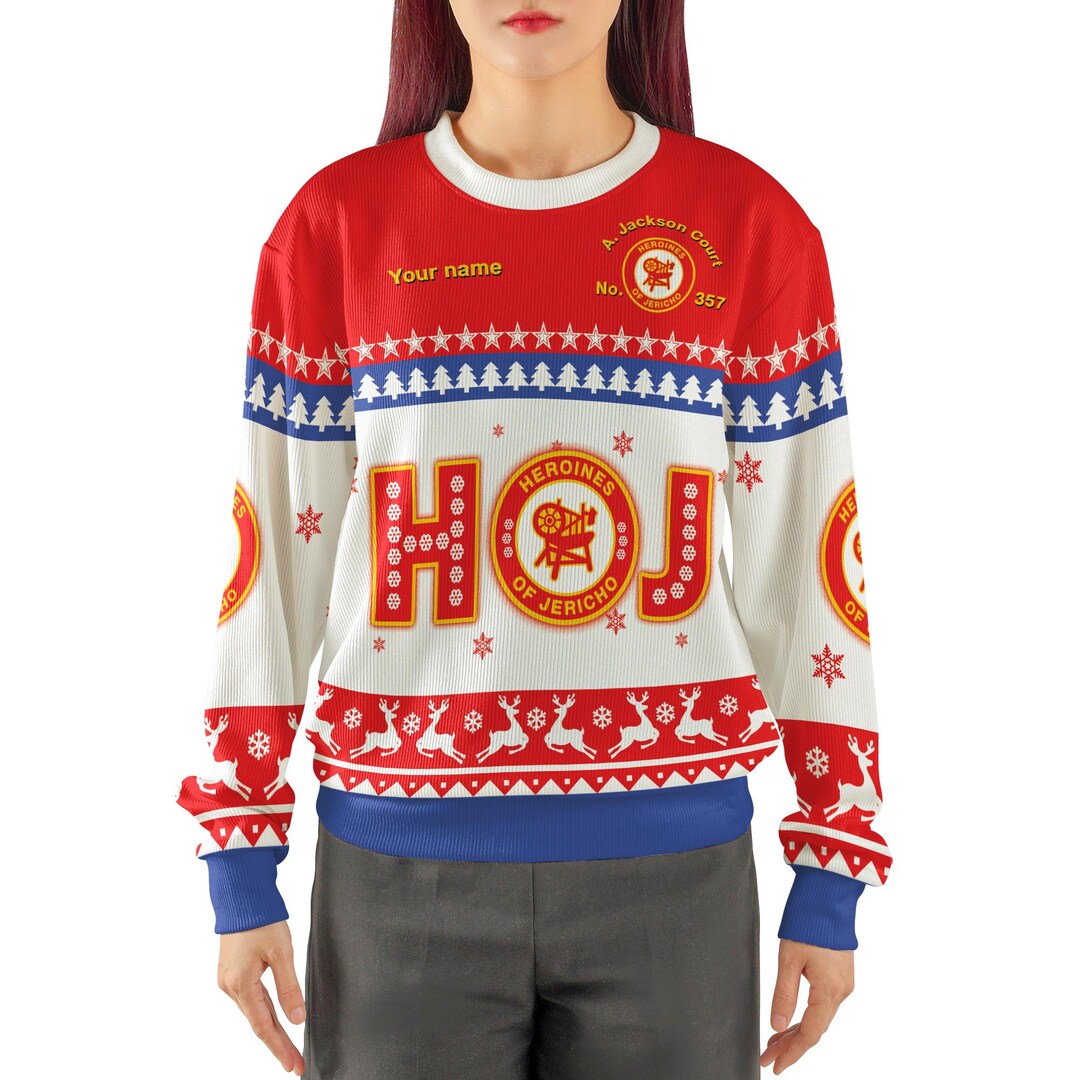 Personalized HOJ Heroines of Jericho Christmas Knitted Sweater Prince ...