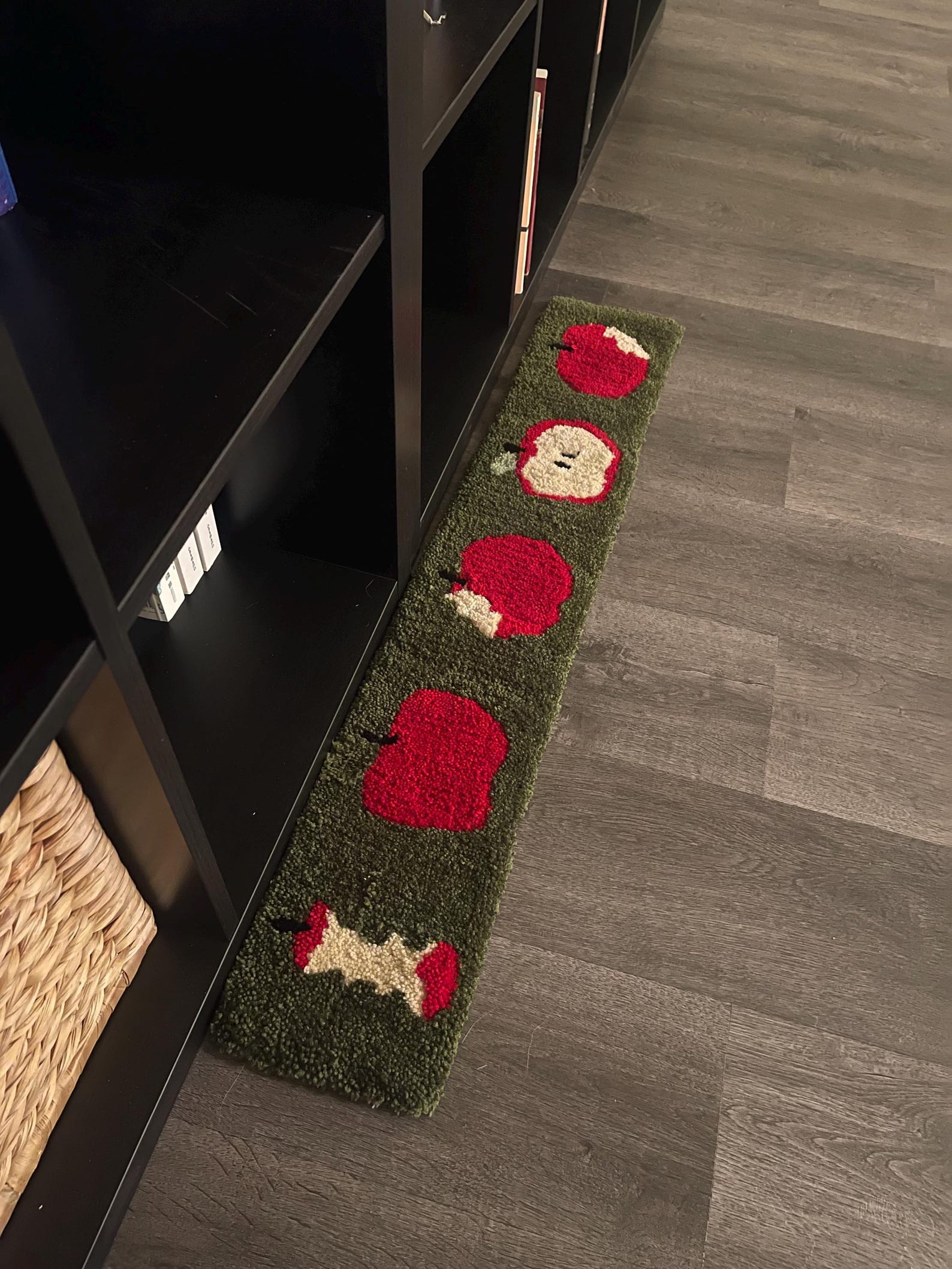 One of a Kind | Cute Hand Tufted Apple Rug | Artist Original Design ...