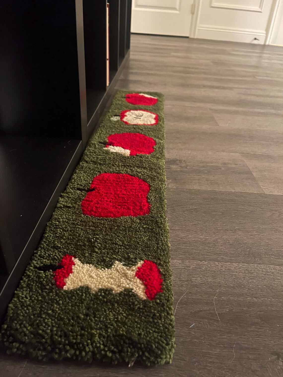 One of a Kind | Cute Hand Tufted Apple Rug | Artist Original Design ...