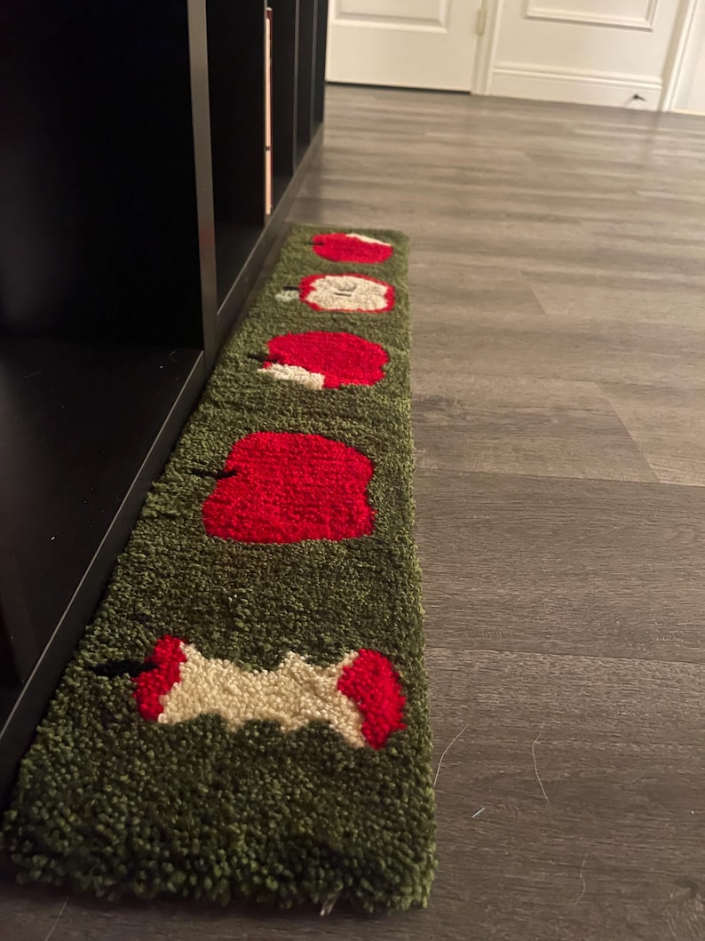 One of a Kind | Cute Hand Tufted Apple Rug | Artist Original Design ...