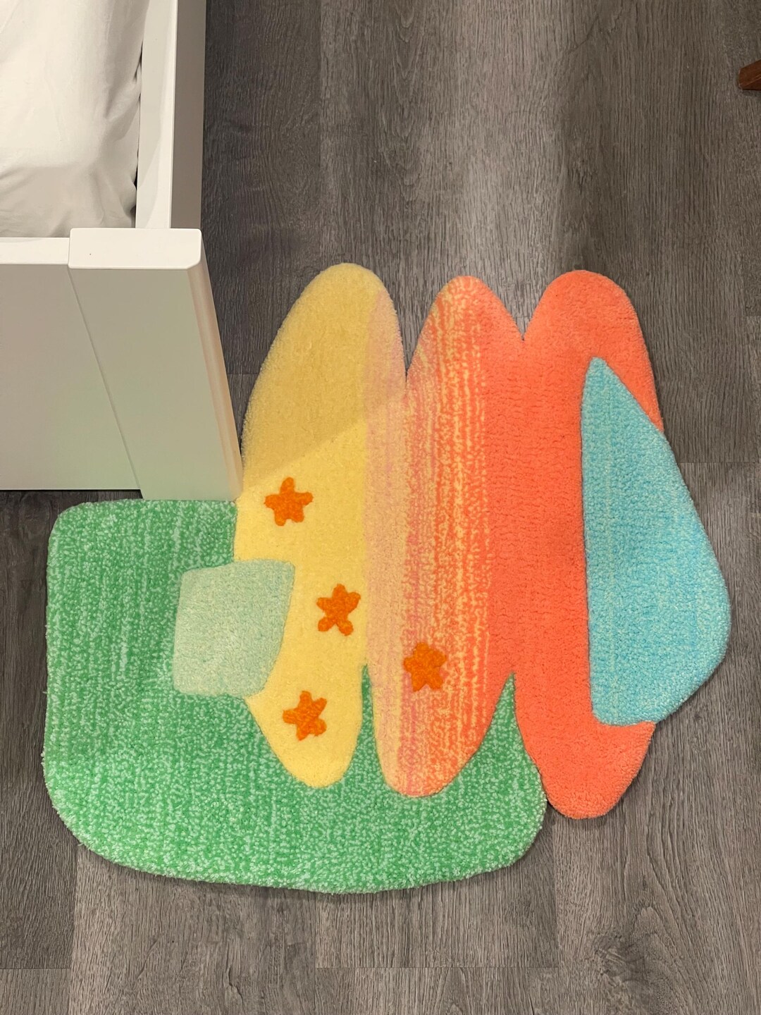 Hand Tufting Original Designed Little Rug Colorful Forest Spring Field ...