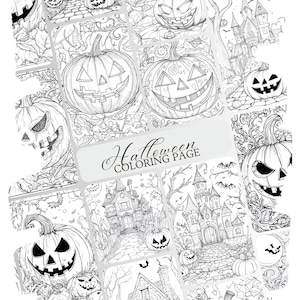 Halloween Coloring Page, Coloring Book, Coloring Page, Mandala, Mistic ...