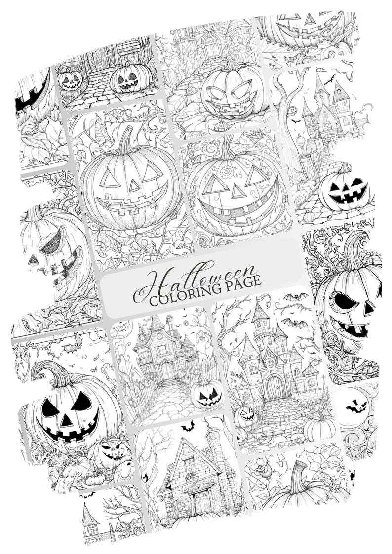 Halloween Coloring Page, Coloring Book, Coloring Page, Mandala, Mistic ...