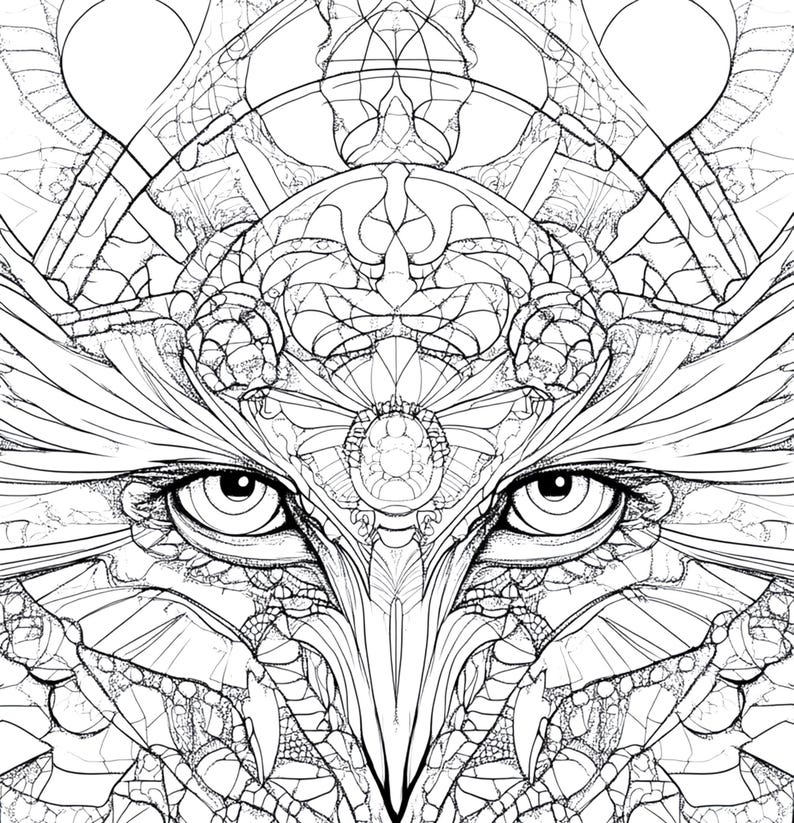 Coloring Page With Mystical Motives, Coloring Pages, Coloring Book ...
