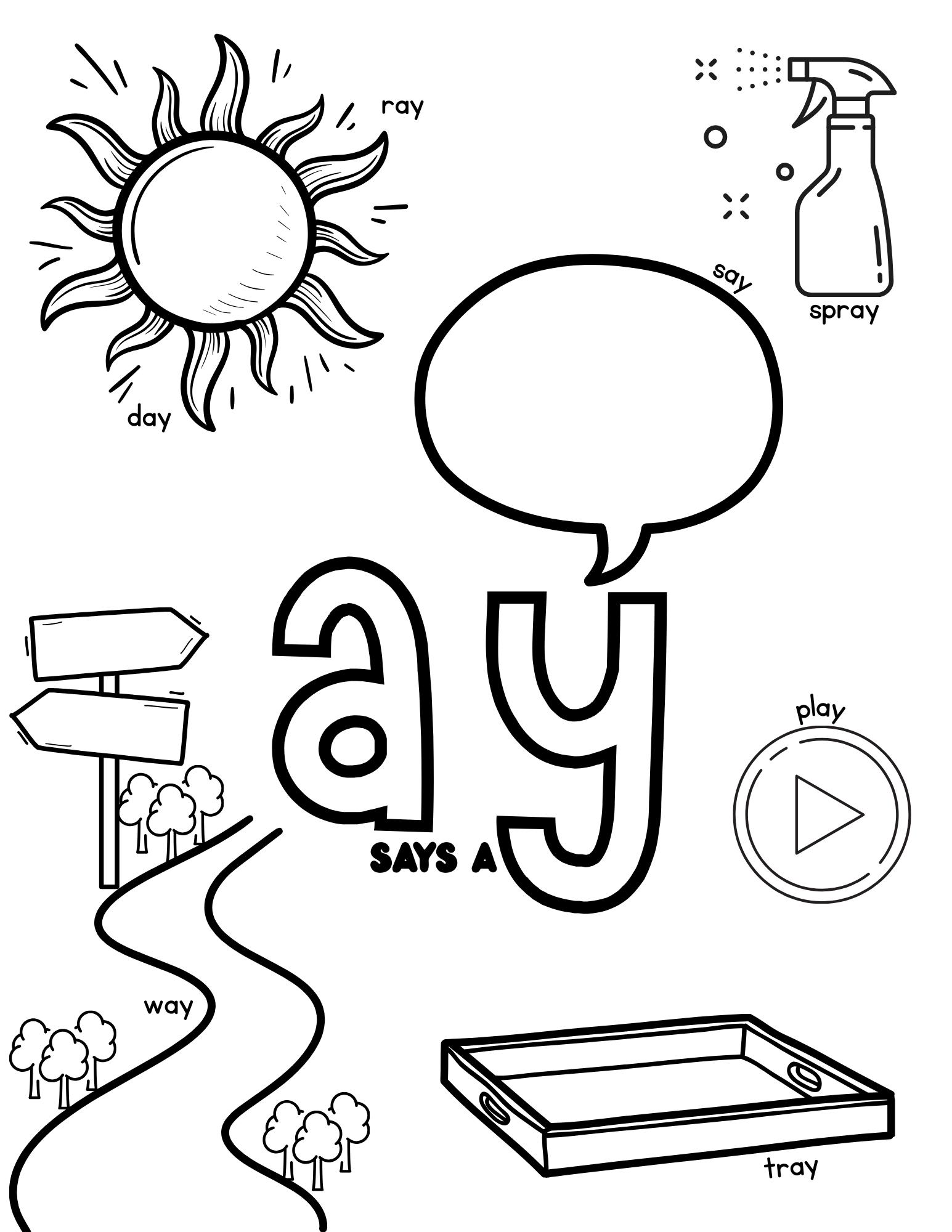 Phonics Coloring Book! Digraphs : Consonant Digraphs and Vowel Teams ...