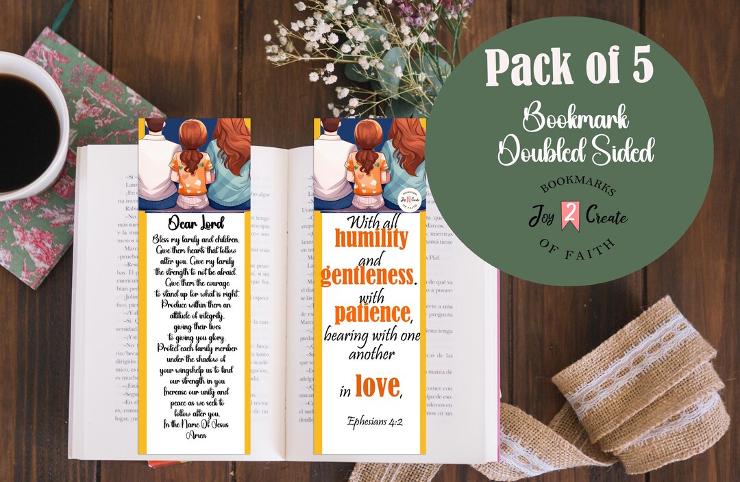 Family Blessings Bookmarks I Scriptures I Bible Gifts - Etsy
