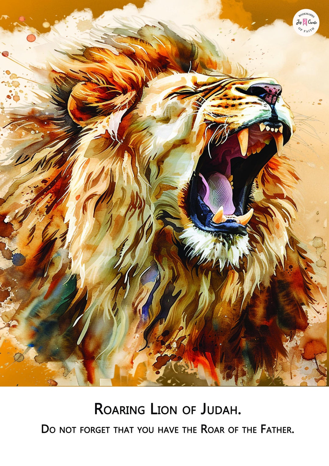 The Lion of Judah Poster I Bible Scripture I A3 - Etsy