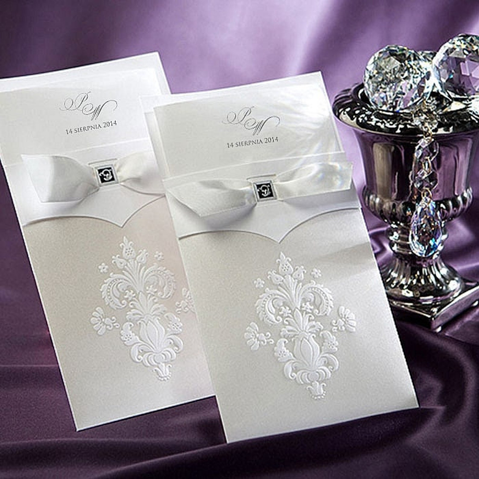 Elegant Invitation, Wedding Invitation, Embossed Invitation, Invitation ...