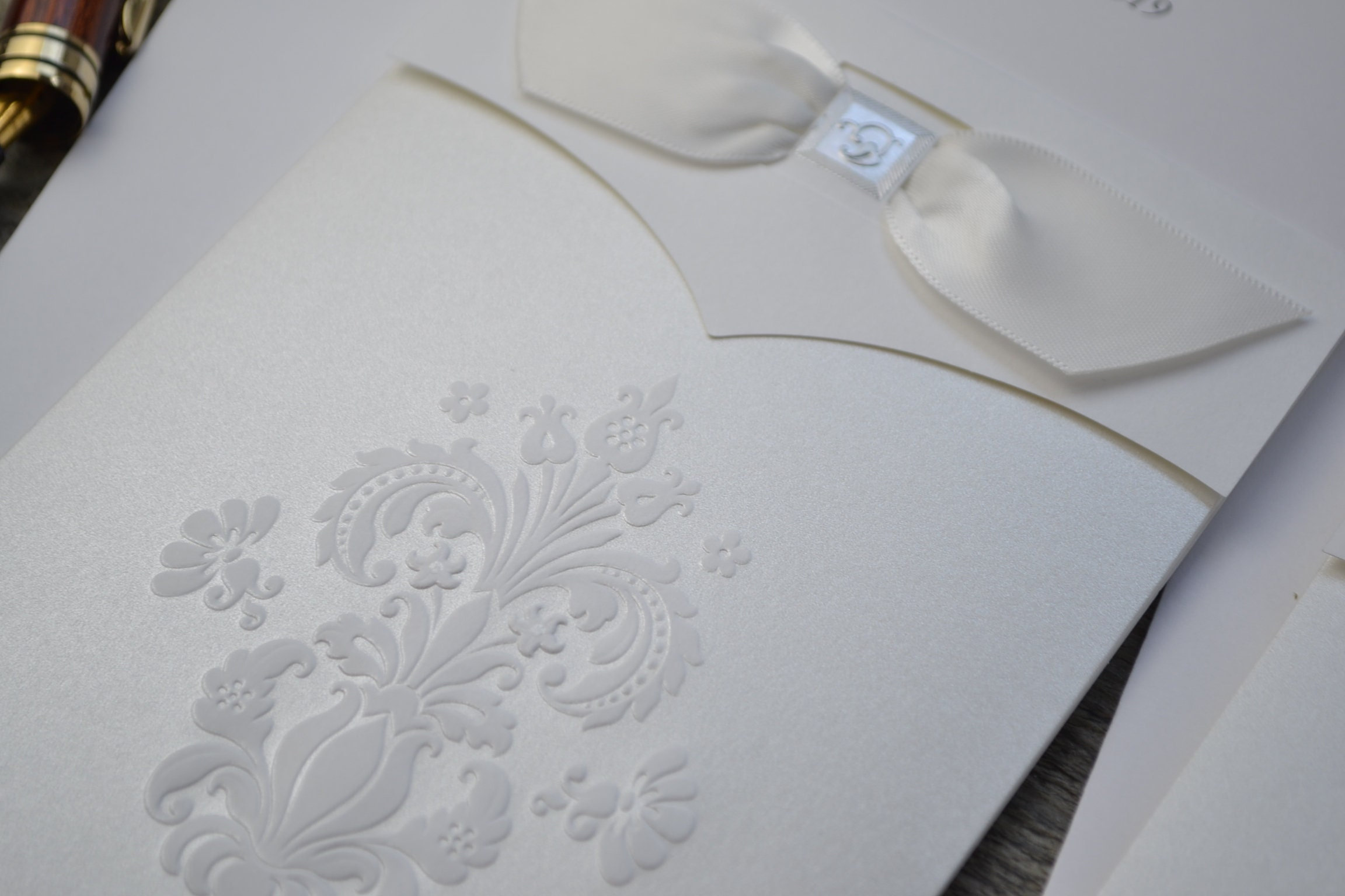 Elegant Invitation, Wedding Invitation, Embossed Invitation, Invitation ...