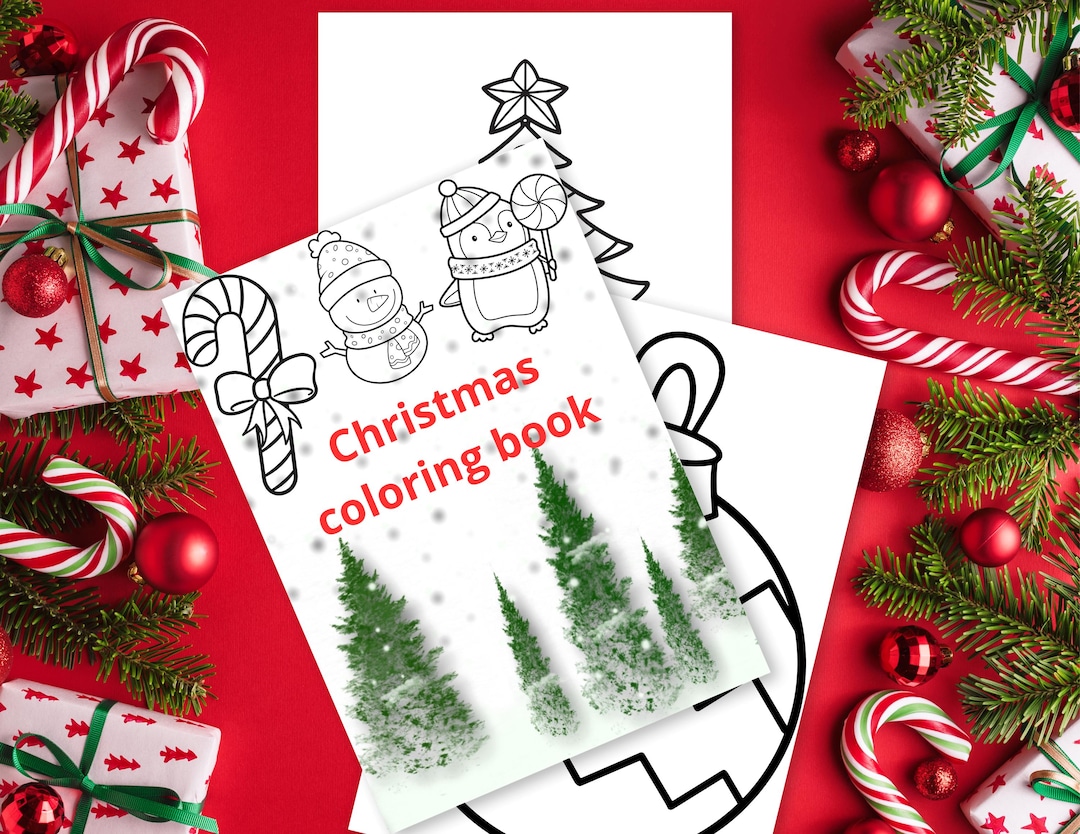 Christmas Color Book Kids - Etsy