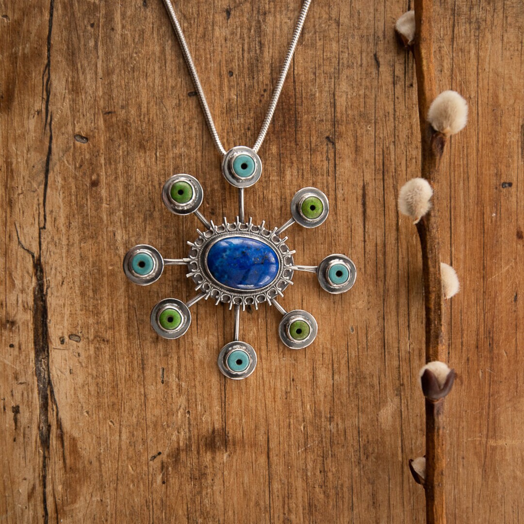 God's Eye Pendant - Etsy