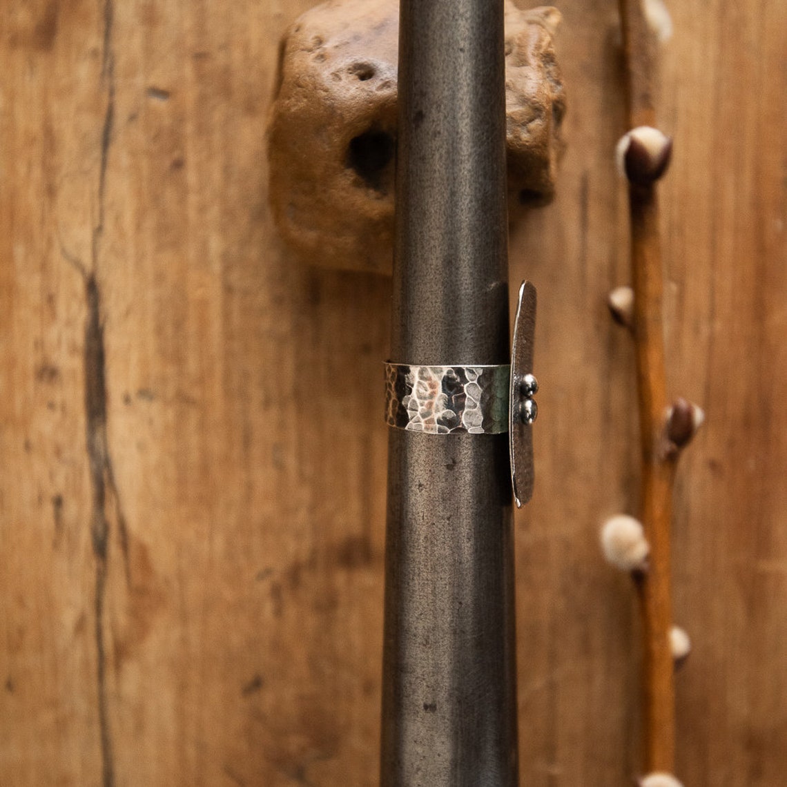 Modern Ring With "cross Hatch" Pattern - Etsy