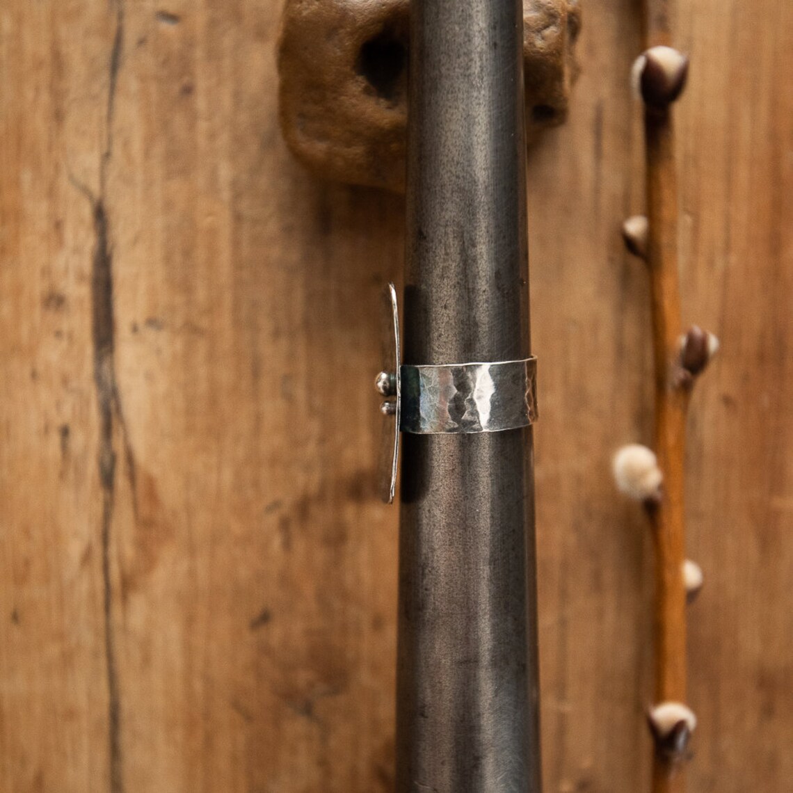 Modern Ring With "cross Hatch" Pattern - Etsy