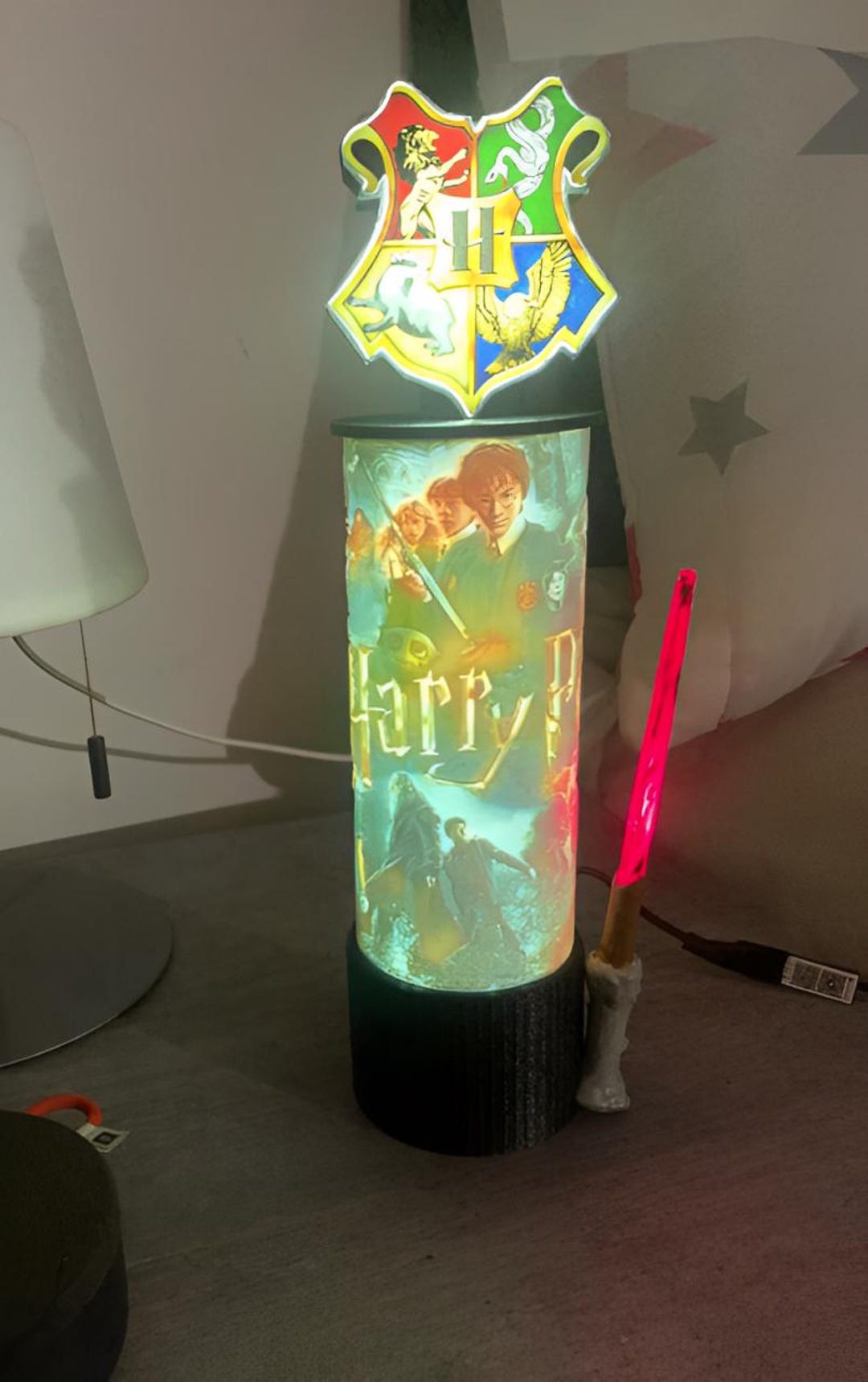 Harry Potter. Elegant and Personalized 3D Lithophane Cylinder Lamp. - Etsy