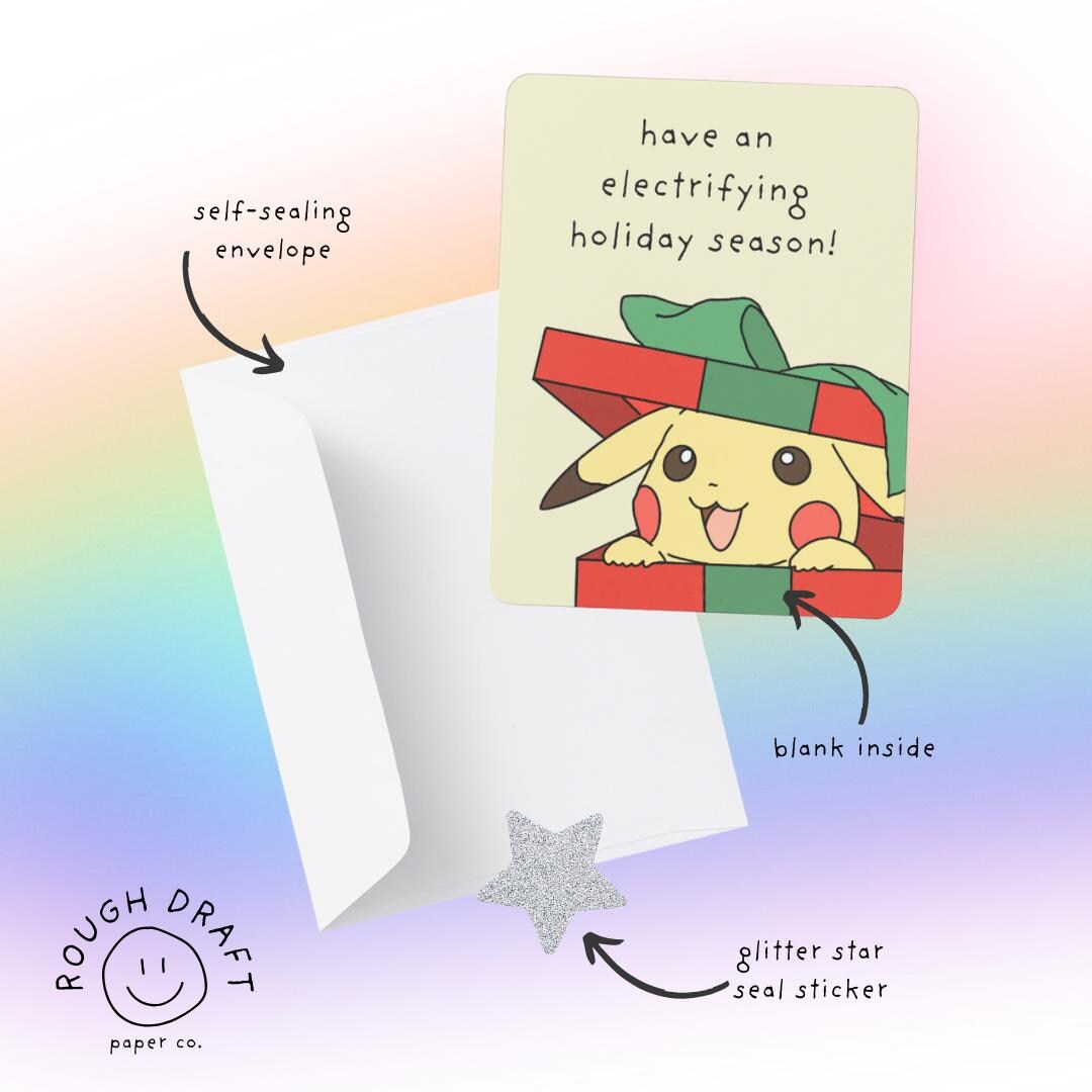 Holiday Pika Card - Etsy