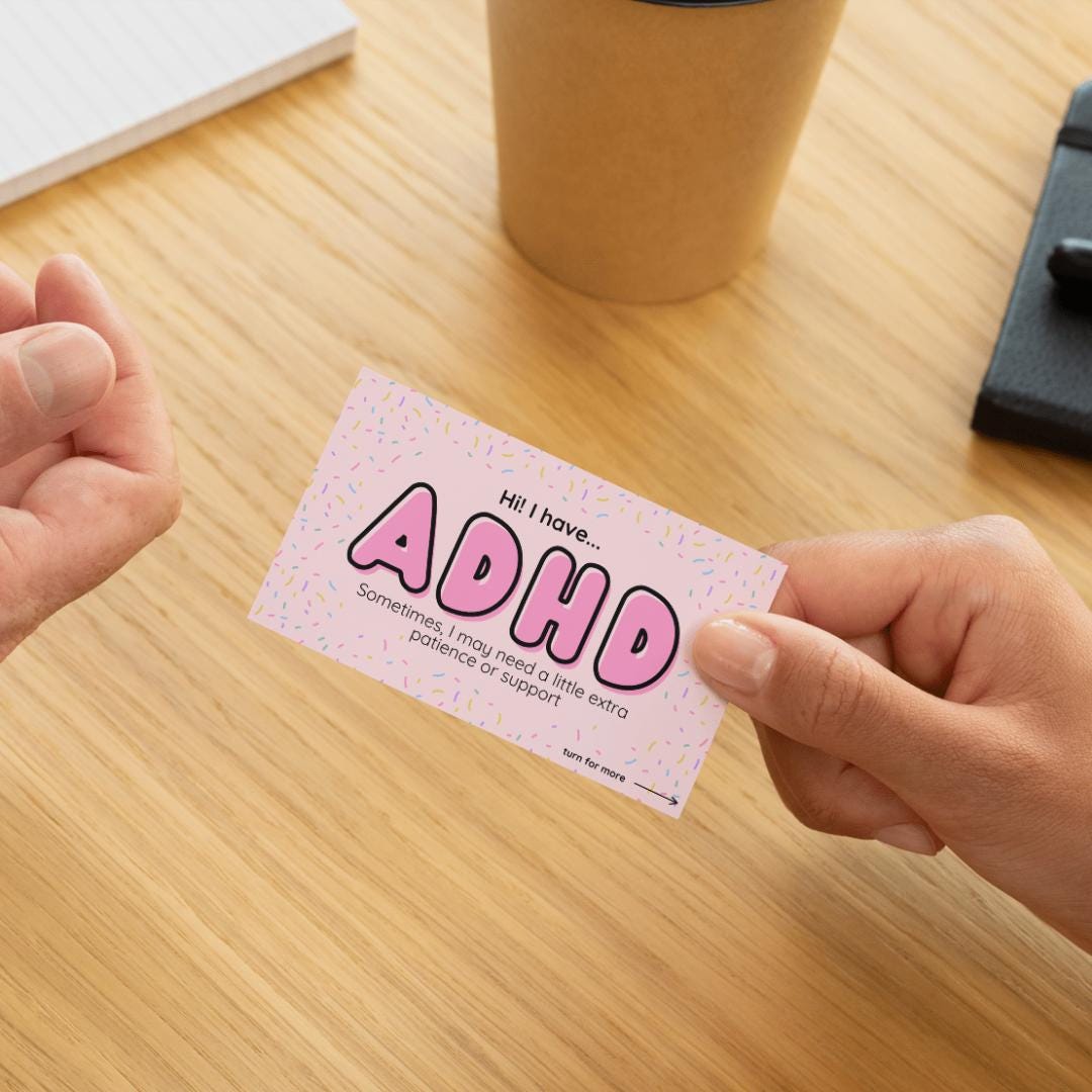 Disability Info Cards – Laminated, Holographic Options | Accessibility ...