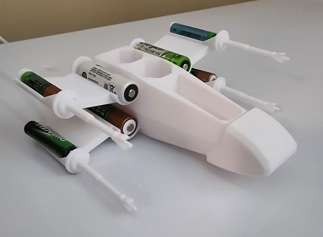 X-wing Desktop Battery Holder - Etsy
