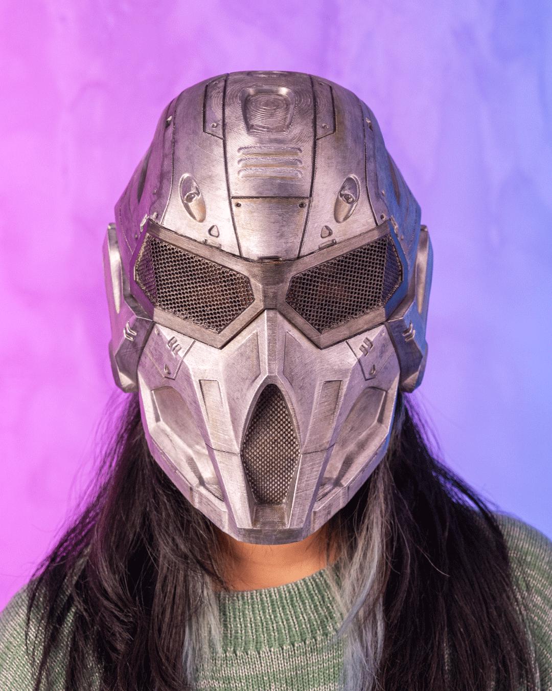 3D Printed Phantom Protocol Helmet – Full Head Cosplay Armor Prop - Etsy