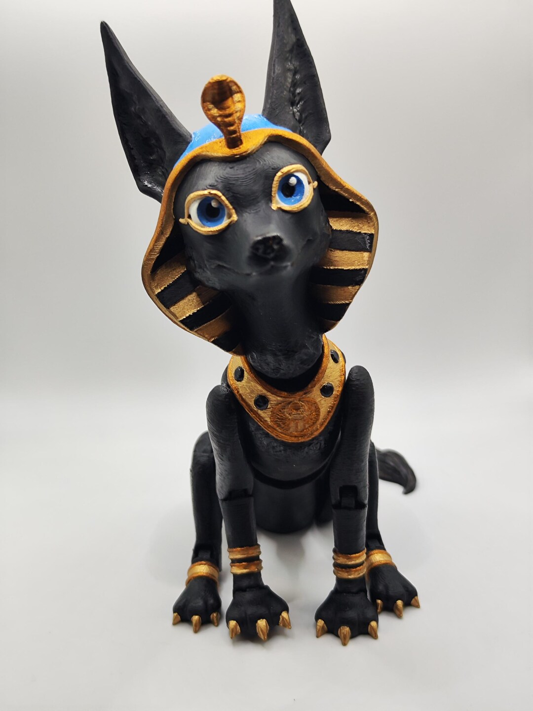 Egyptian Jackal Statue – Articulated 3D Printed Design, Hand-painted, Ancient Egypt Inspired - Etsy