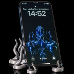 Tentacle Phone Holder / Octopus Cuttlefish Figurine/ Phone and Pen ...