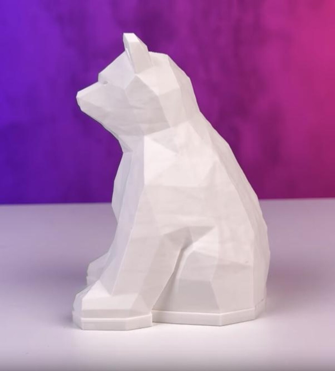 Lamp - RGB Bear / Table Lamp With RGB Light / 3D Printed / Geometric ...