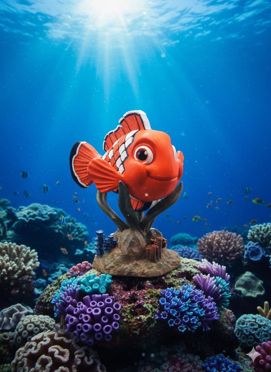 Poseable Nemo Fish Figurines | 3D Printed Movable Toy & Ocean Decor ...