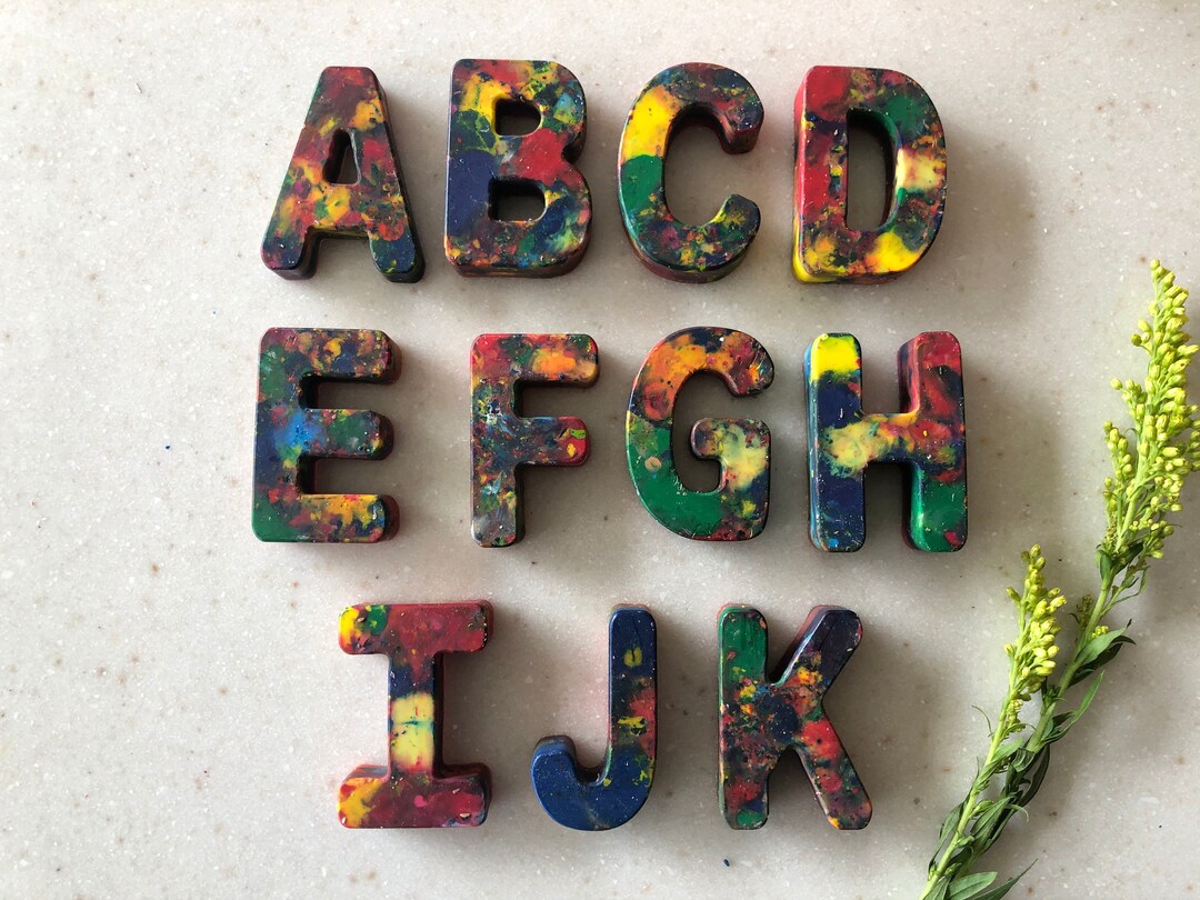 RAINBOW Alphabet Crayons - RAINBOW COLOR - Select Your Own Letters ...