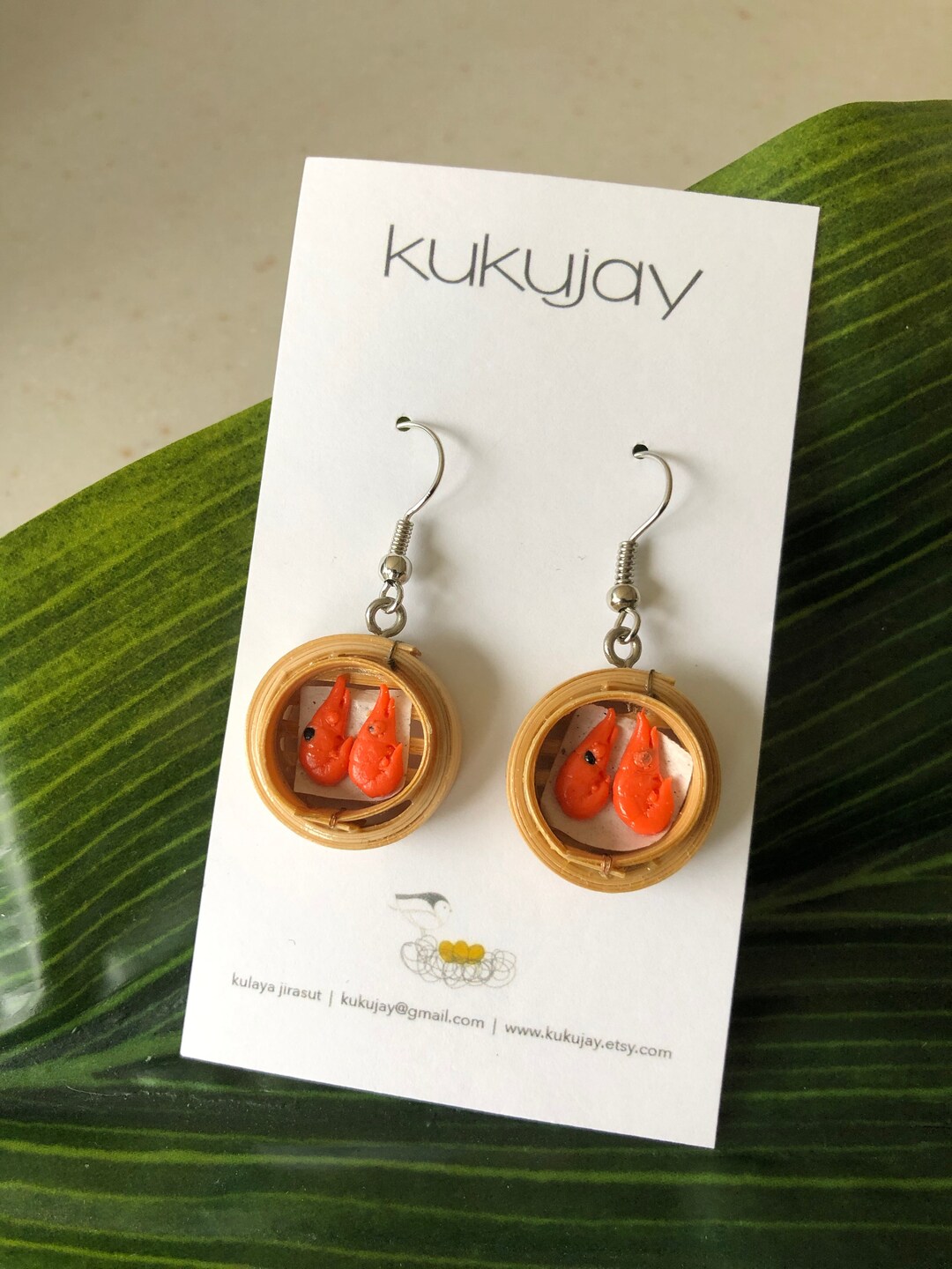 MINIATURE Dim Sum Steamed Dumpling Drop Earrings/multiple Options ...