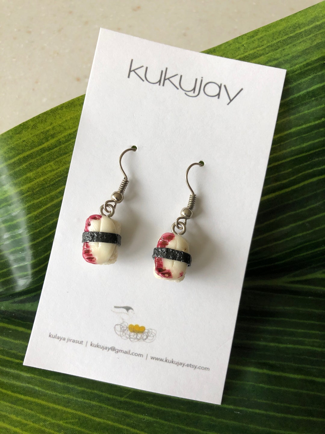 MINIATURE Sushi/nigiri Dangle Earrings/cute and ADORABLE!! - Etsy