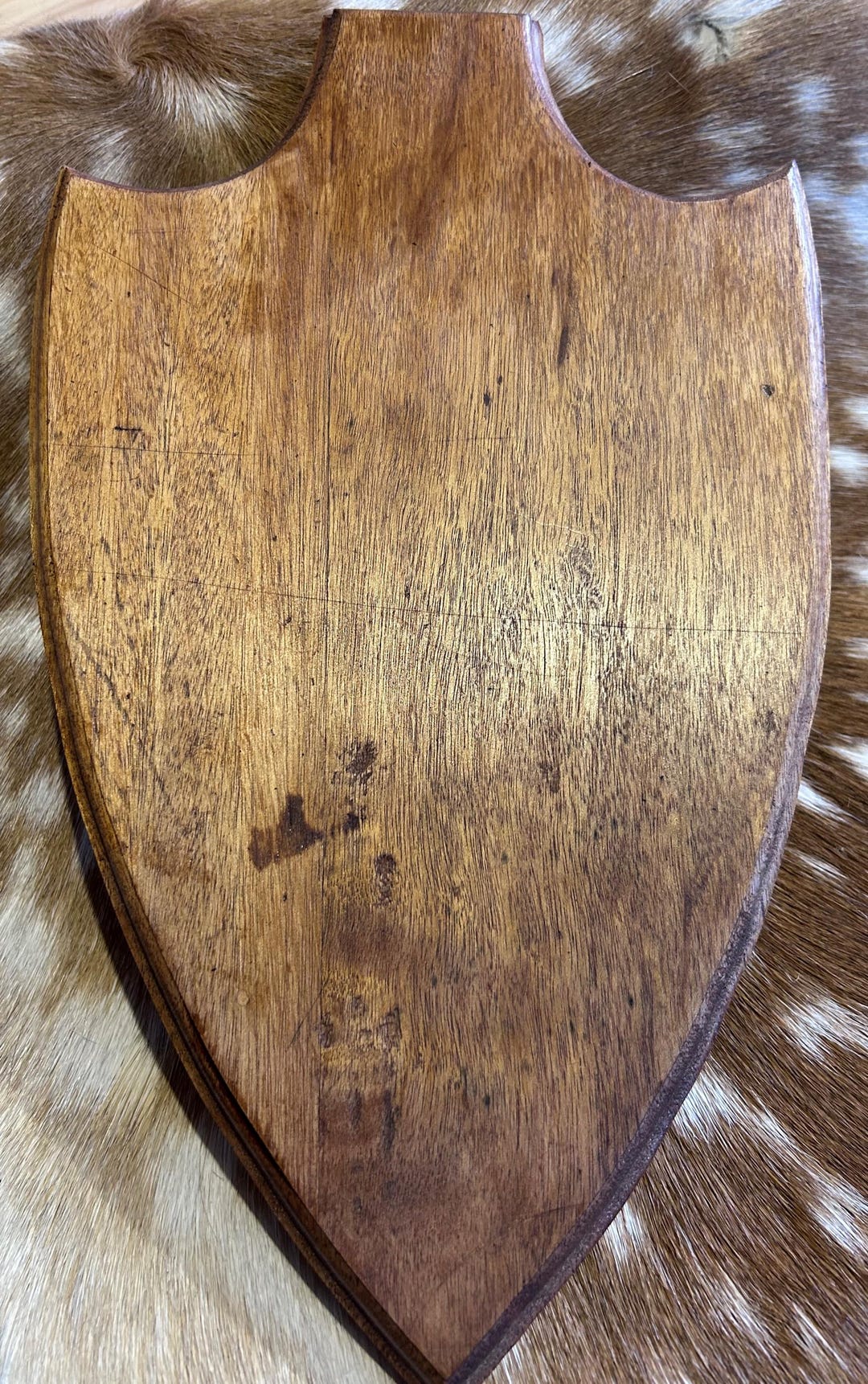 Large Trophy Plaque Made From Recycled Timber With a Walnut Staining ...