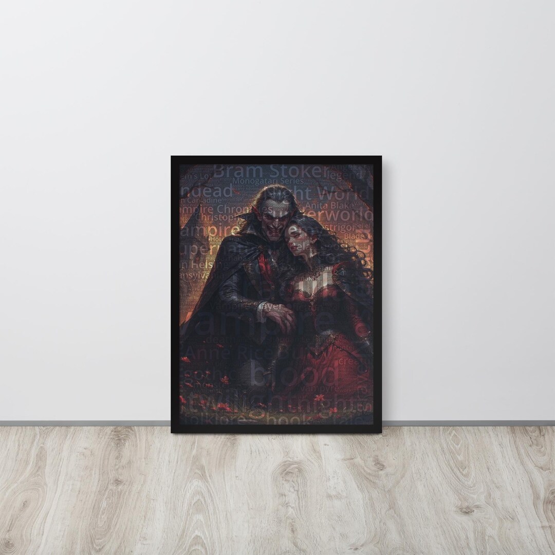 Vampire Word Cloud Poster - Etsy