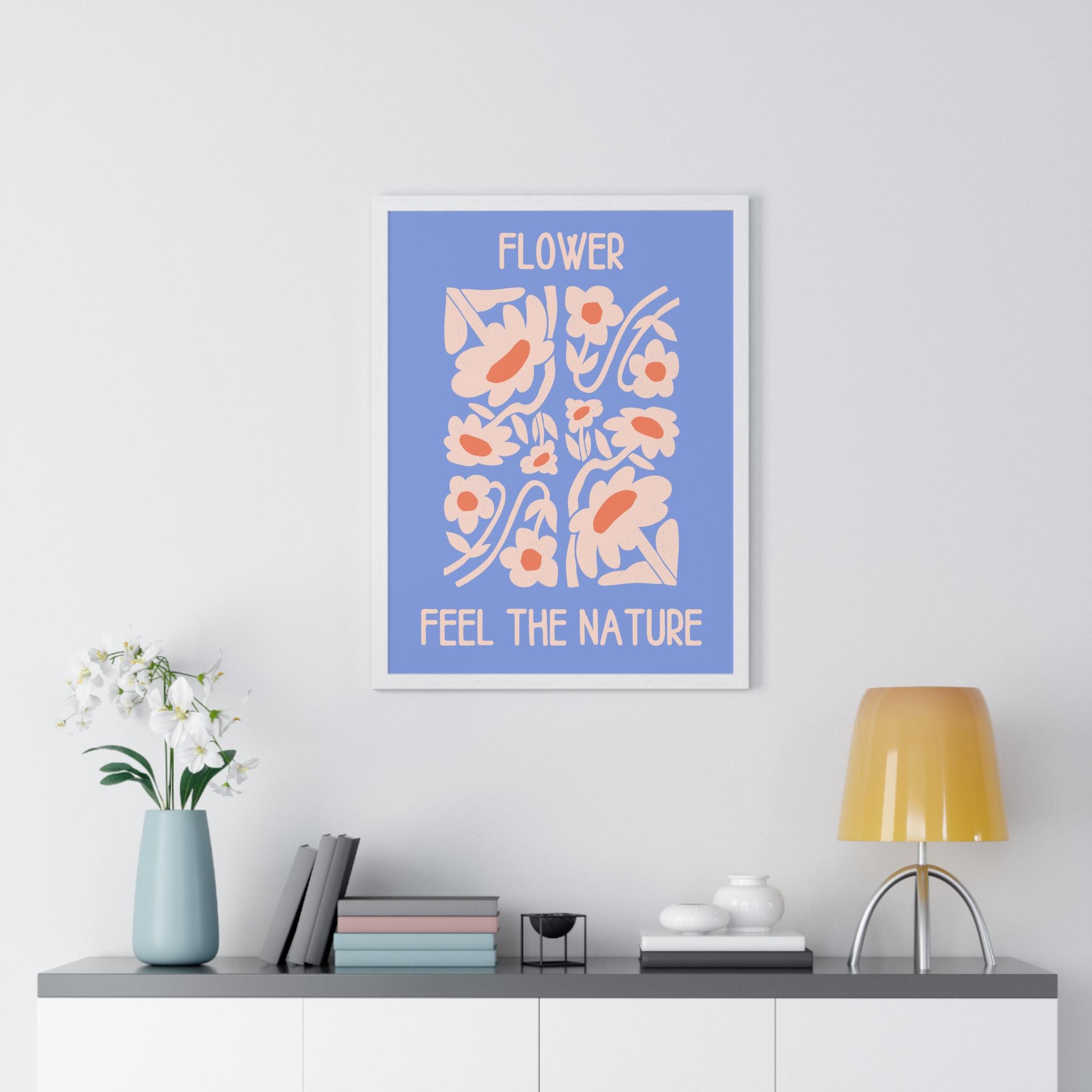 Retro Flower Art Print Digital Download Poster - Etsy
