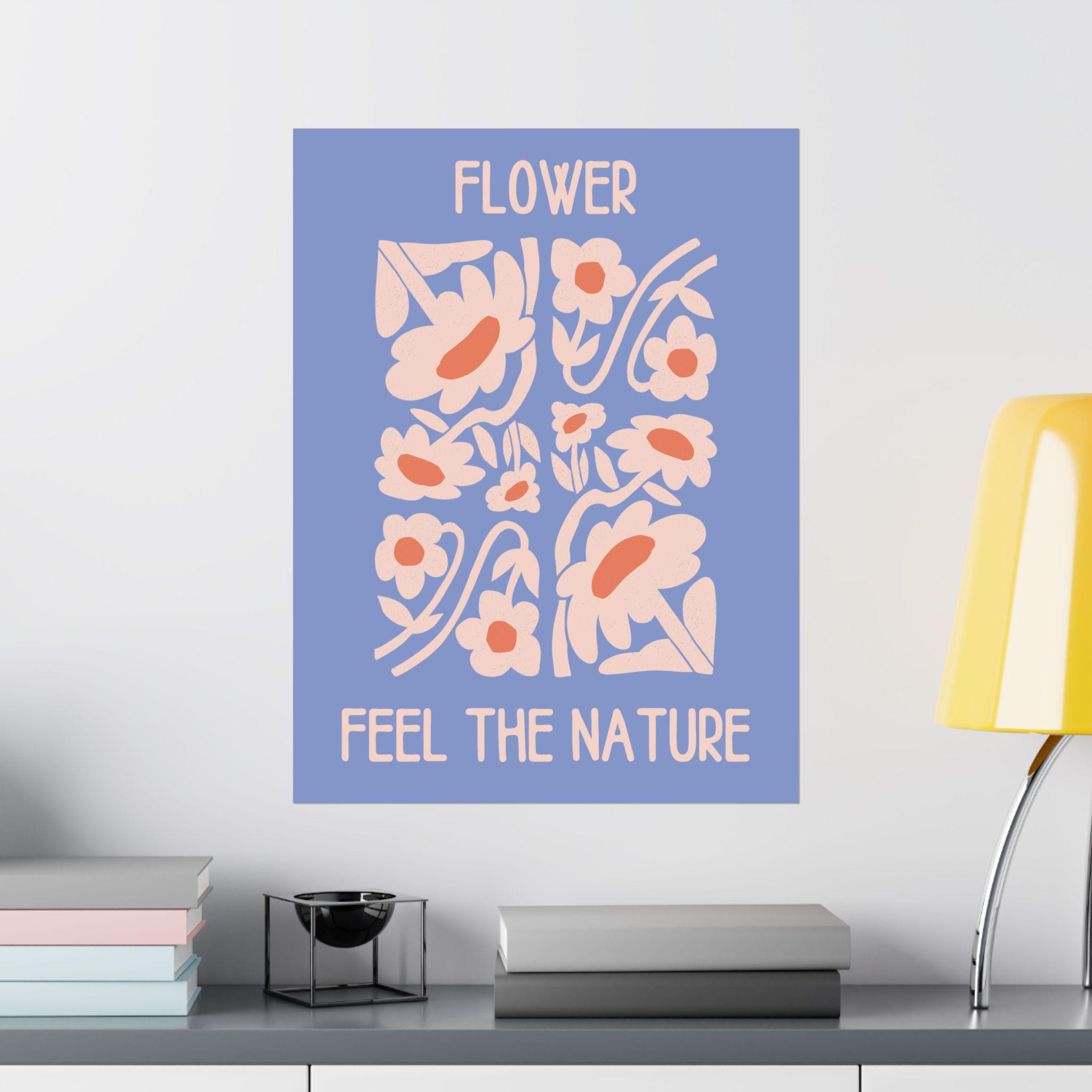 Retro Flower Art Print Digital Download Poster - Etsy