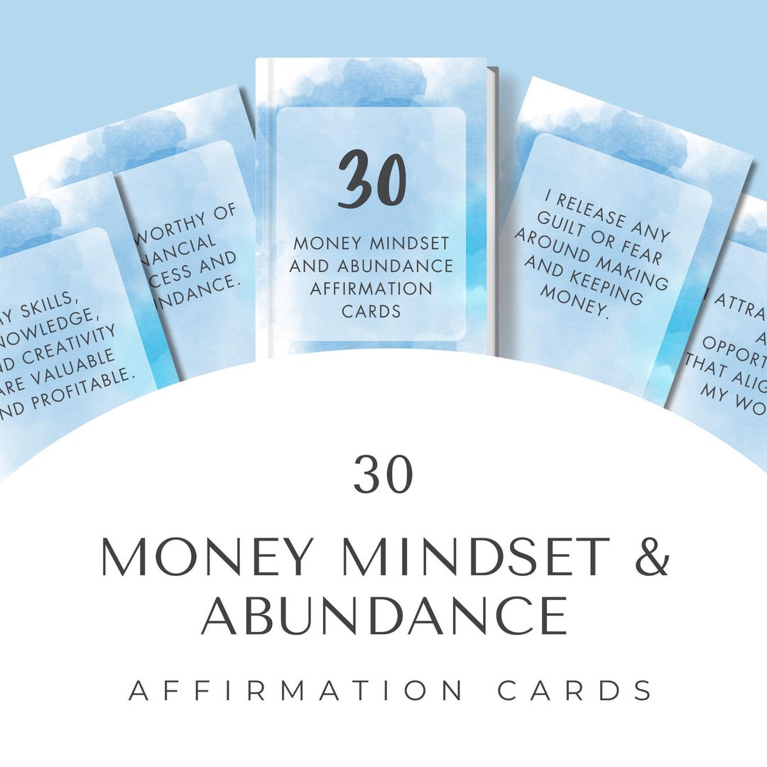 Money Manifestation Affirmation Cards | Budget Journal Cards ...