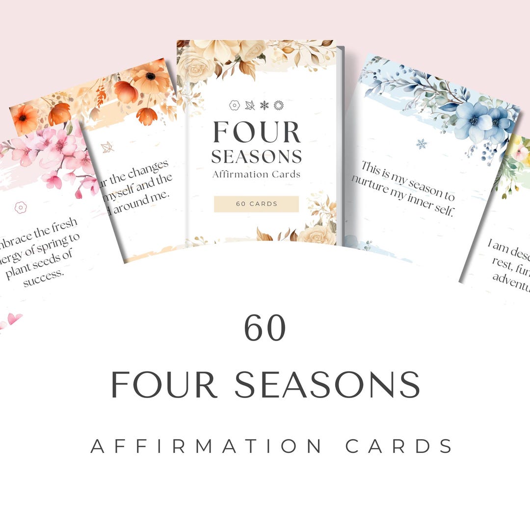 Seasonal Affirmation Cards | Affirmations for Self Love | Printable ...